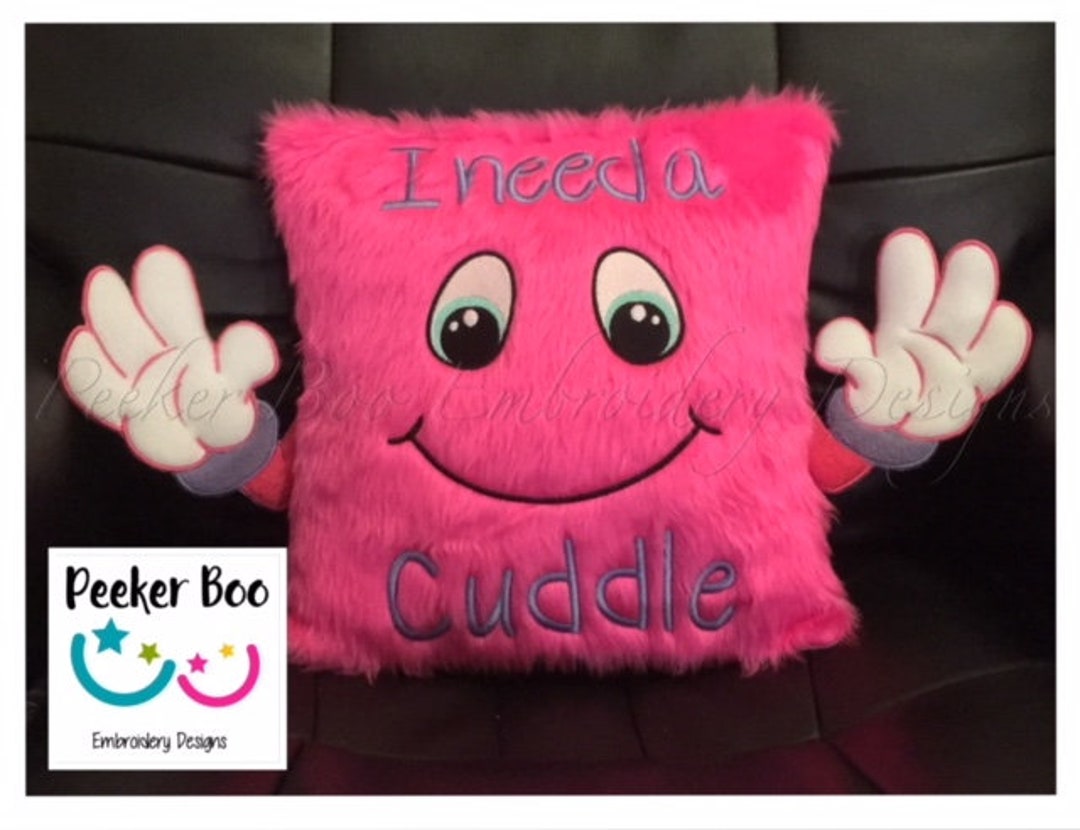 Cuddle Cushion Machine Embroidery Design. ITH in the Hoop Design, Some ...