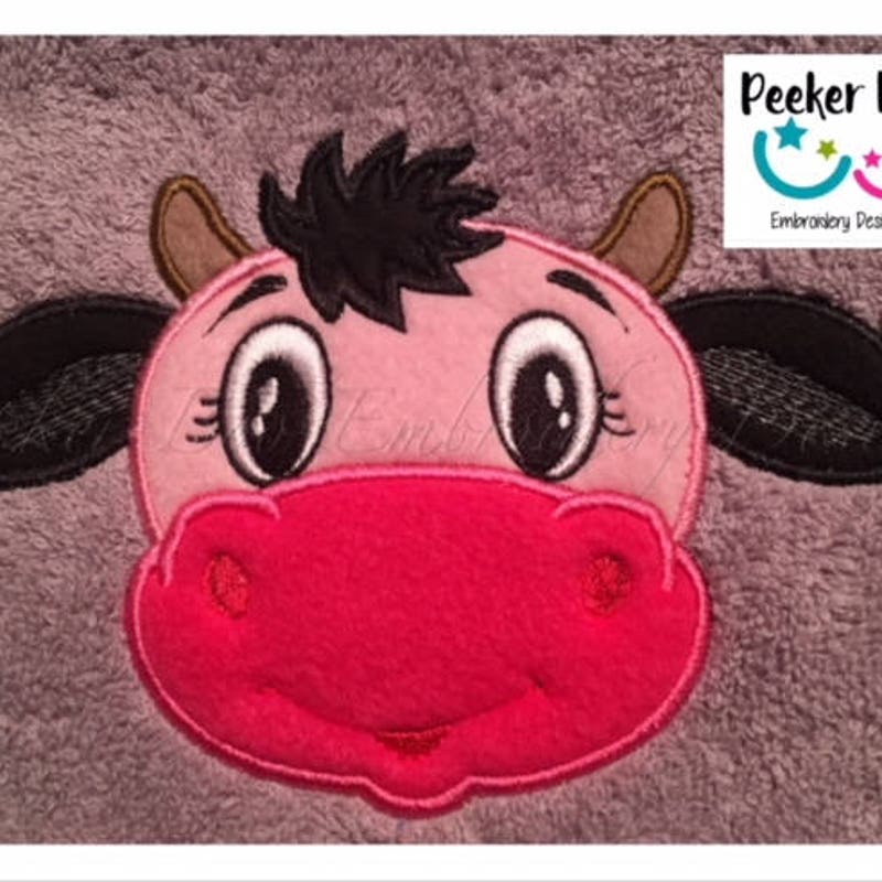 Cow Embroidery - Etsy