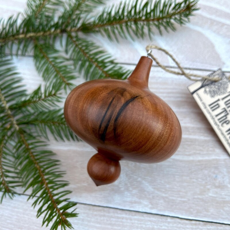 Wood Turned Ornament - Etsy