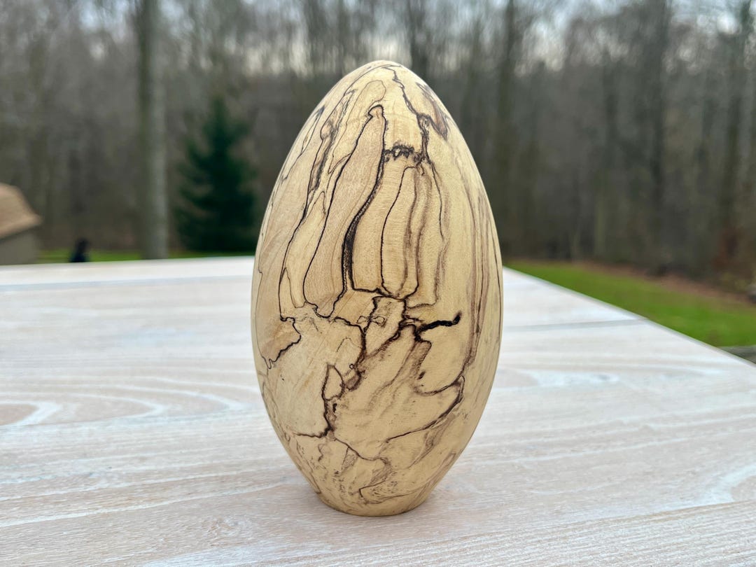 Turned Wood Art Form. Mantle/shelf Art. Crazy Spalted Sugar Maple. - Etsy