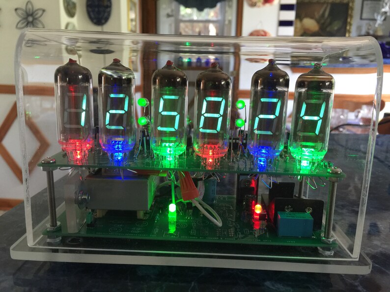 Homemade Six-digit VFD Clock Made With IV-11 Vfd Tubes RGB - Etsy