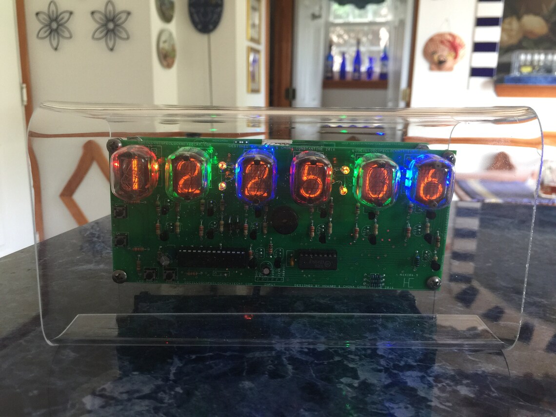 Homemade Six-digit Nixie Clock Made With National Nixie - Etsy