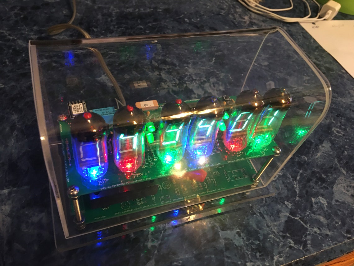 Homemade Six-digit VFD Clock Made With IV-11 Vfd Tubes RGB - Etsy