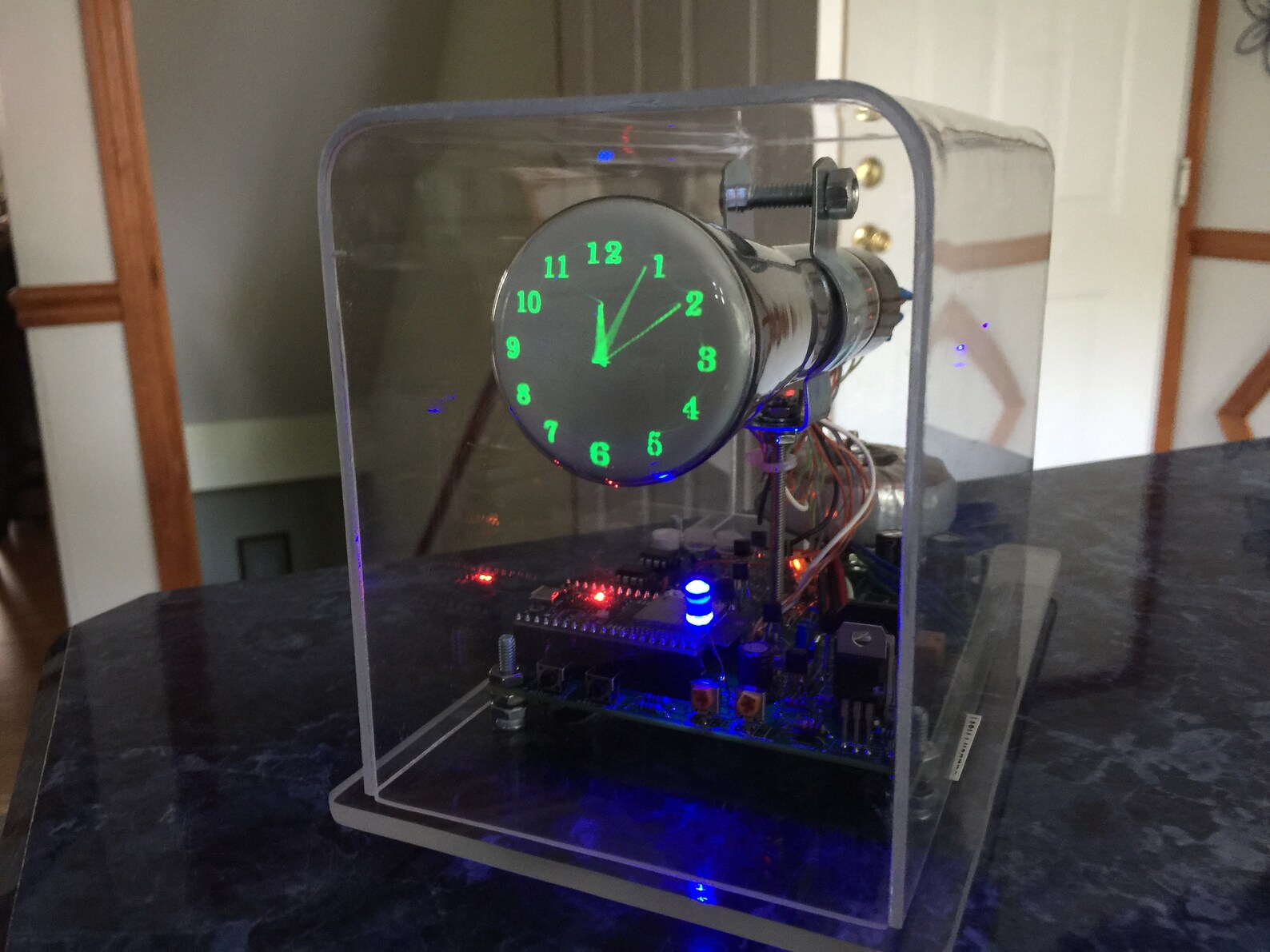 Oscilloscope Clock or Scope Clock New Design Century Font Wifi Included ...