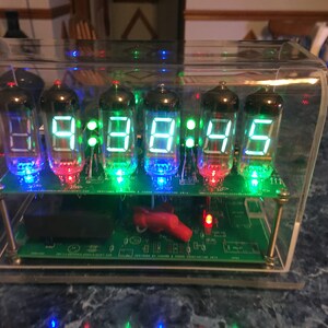 Homemade Six-digit VFD Clock, Made With IV-11 Vfd Tubes, RGB Led ...