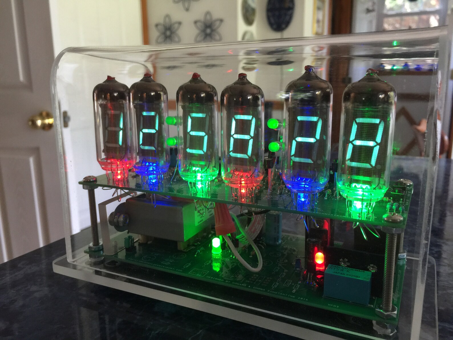 Homemade six-digit VFD Clock made with IV-11 vfd tubes RGB | Etsy