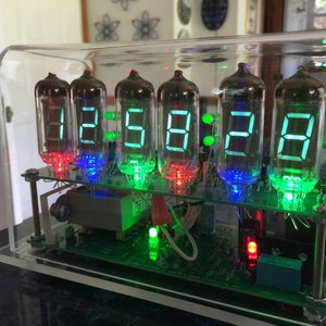 Homemade Six-digit VFD Clock Made With IV-11 Vfd Tubes RGB - Etsy