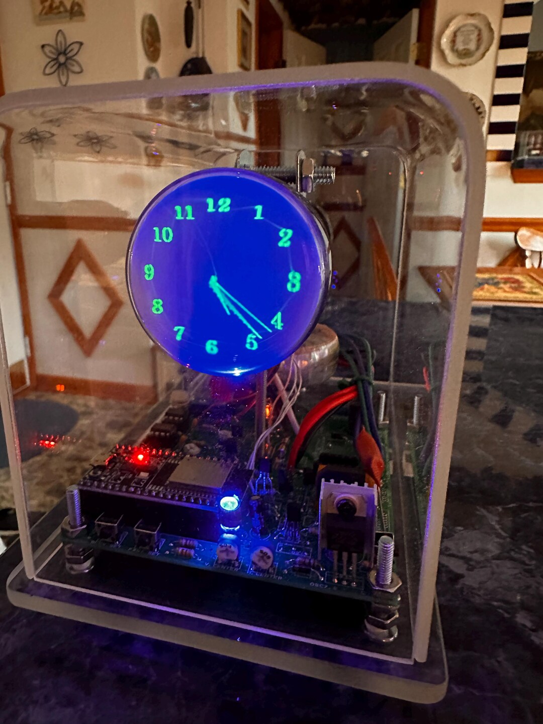 Oscilloscope Clock or Scope Clock New Design Century Font Wifi Included ...