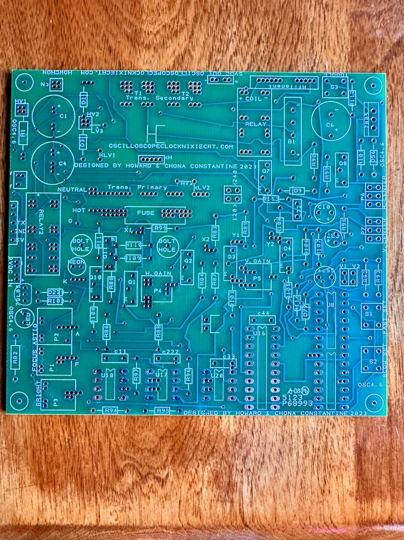 OSC4.6 Oscilloscope Clock KIT (unassembled) Includes Pcb, Chips ...