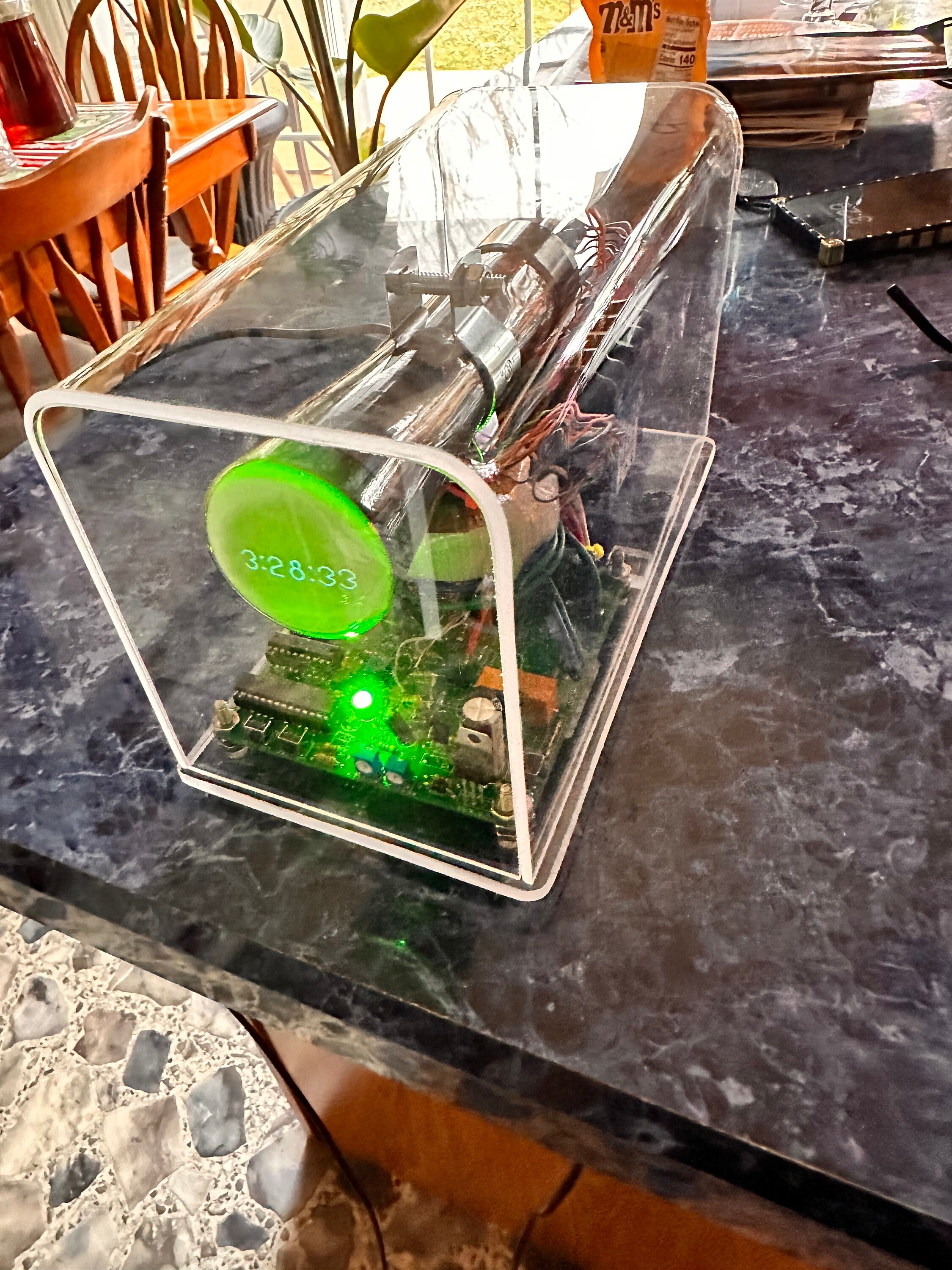 Mini Oscilloscope Clock 2 Round CRT cathode Ray Tube Revised Firmware ...