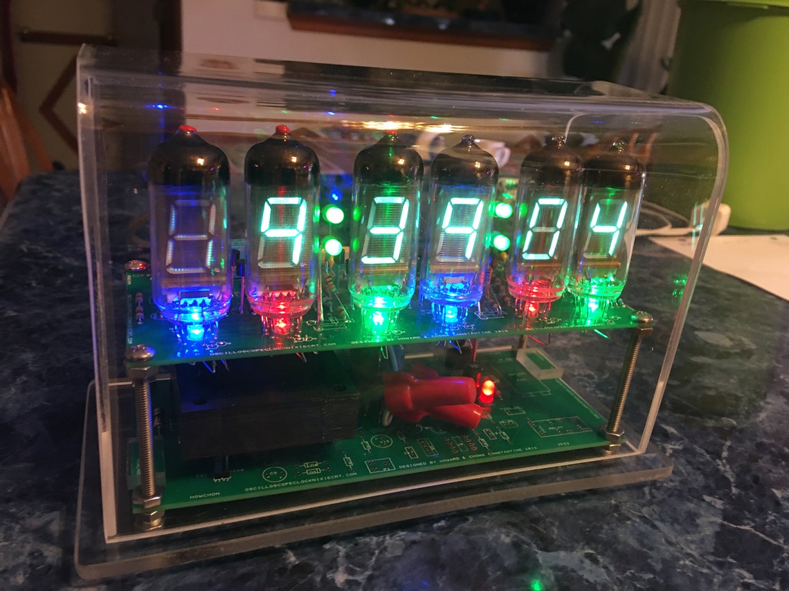 Homemade Six-digit VFD Clock Made With IV-11 Vfd Tubes RGB - Etsy