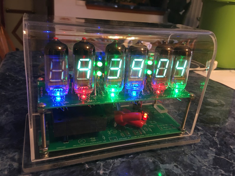 Homemade Six-digit VFD Clock Made With IV-11 Vfd Tubes RGB - Etsy