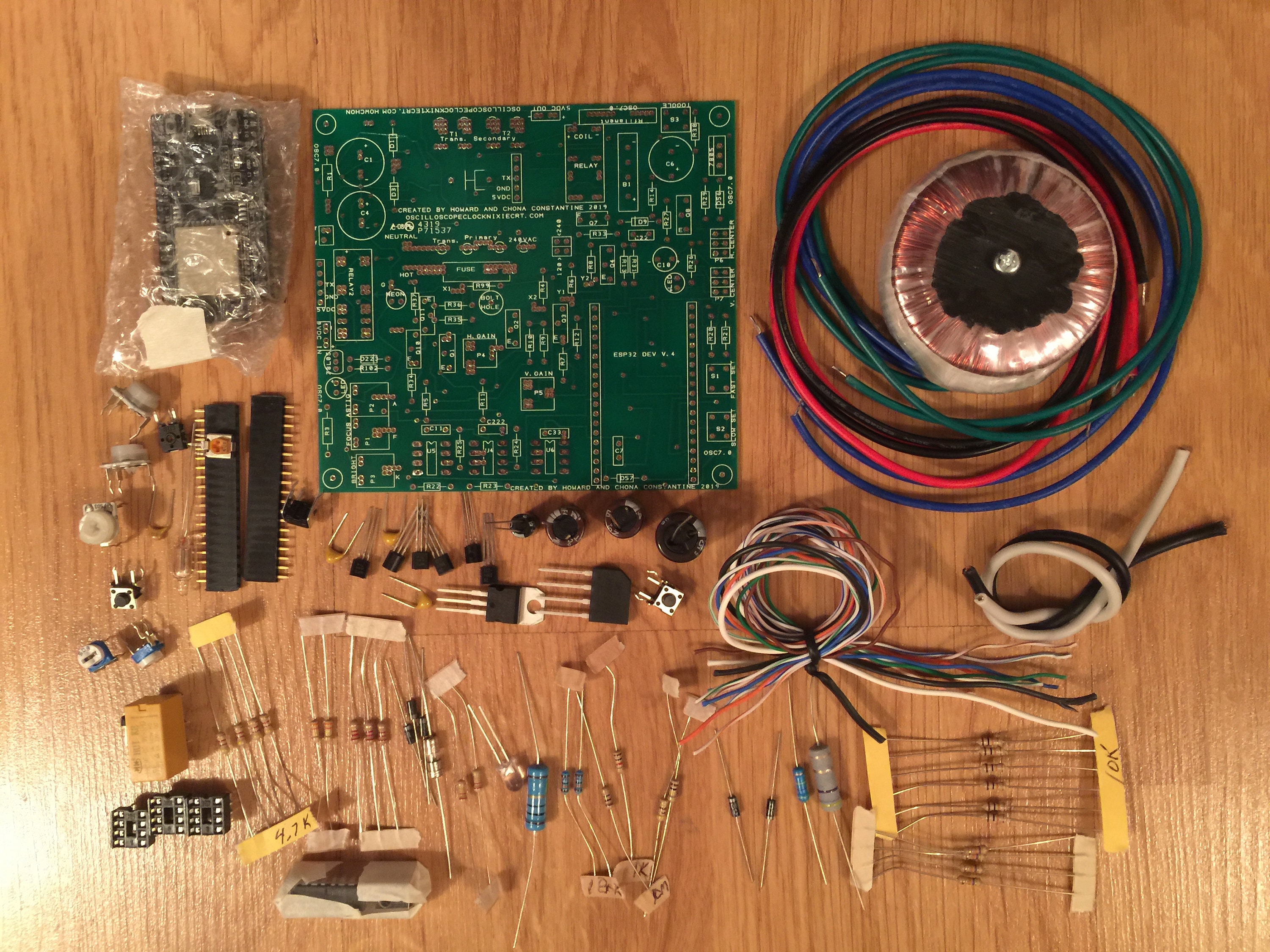 OSC7.8 Oscilloscope Clock KIT unassembled Includes Pcb - Etsy
