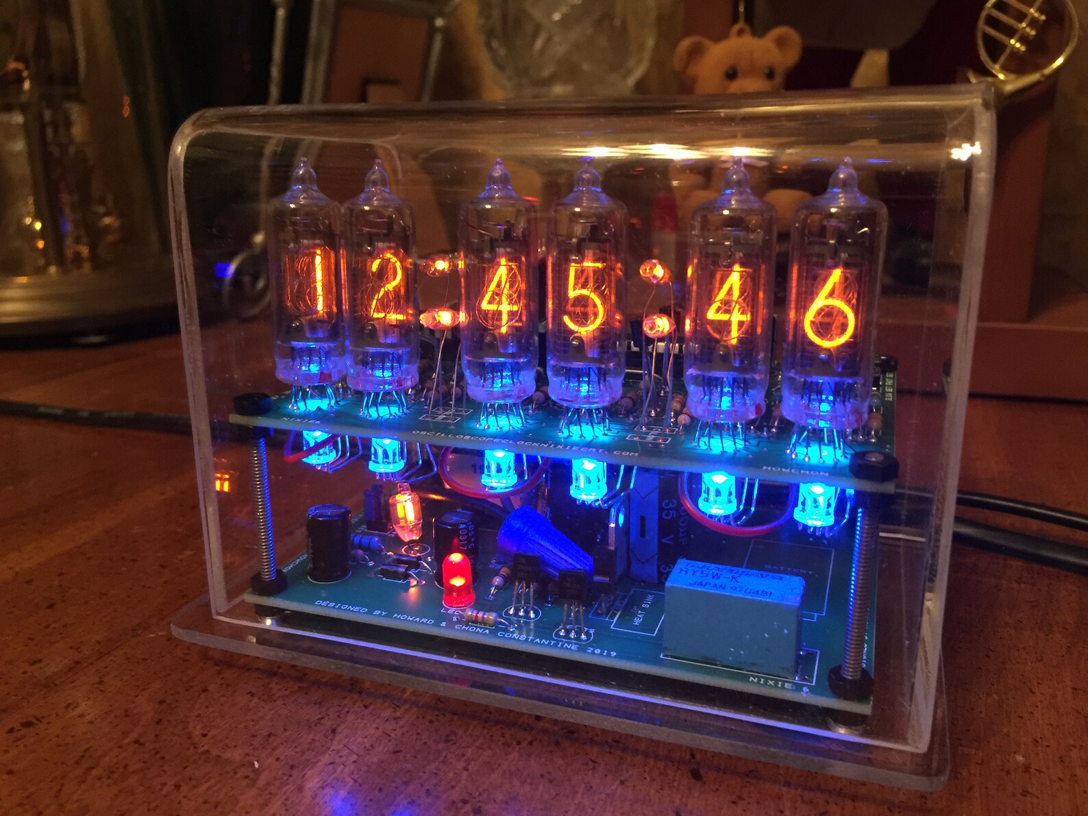 Homemade Miniature Six-digit Nixie Clock With RGB Led - Etsy
