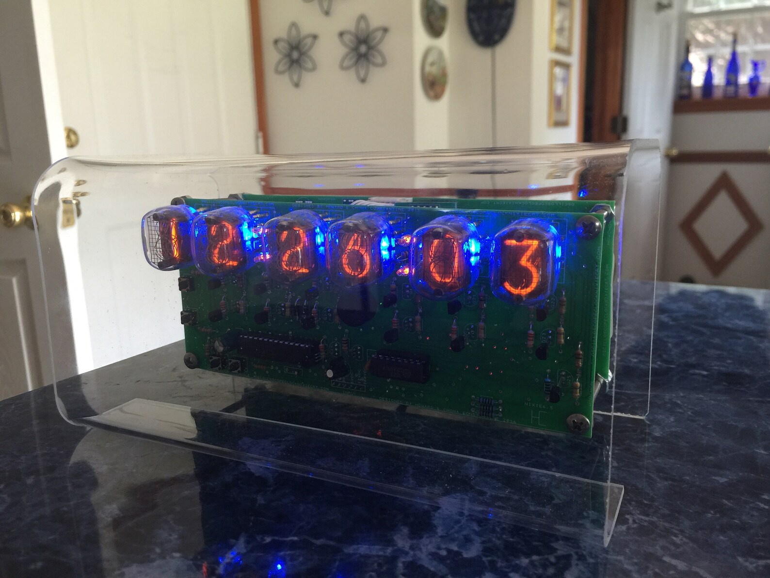 Homemade Six-digit Nixie Clock Made With National Nixie - Etsy