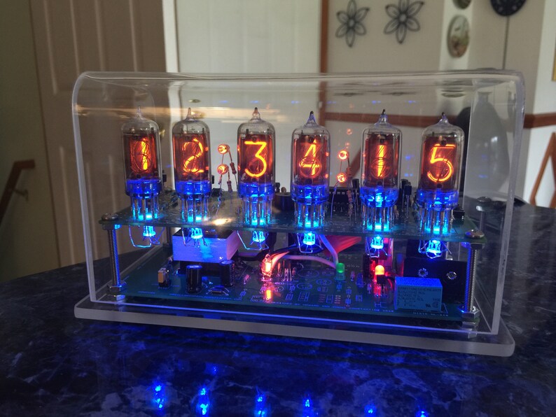 Homemade Six-digit Nixie Clock Made With NL840 Nixie Tubes - Etsy