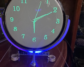 Oscilloscope Clock or Scope Clock Analog Design Cathode Ray Tube ...