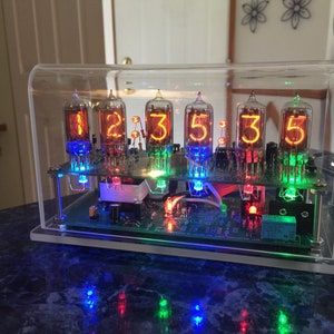 Homemade Six-digit Nixie Clock Made With NL840 Nixie Tubes - Etsy