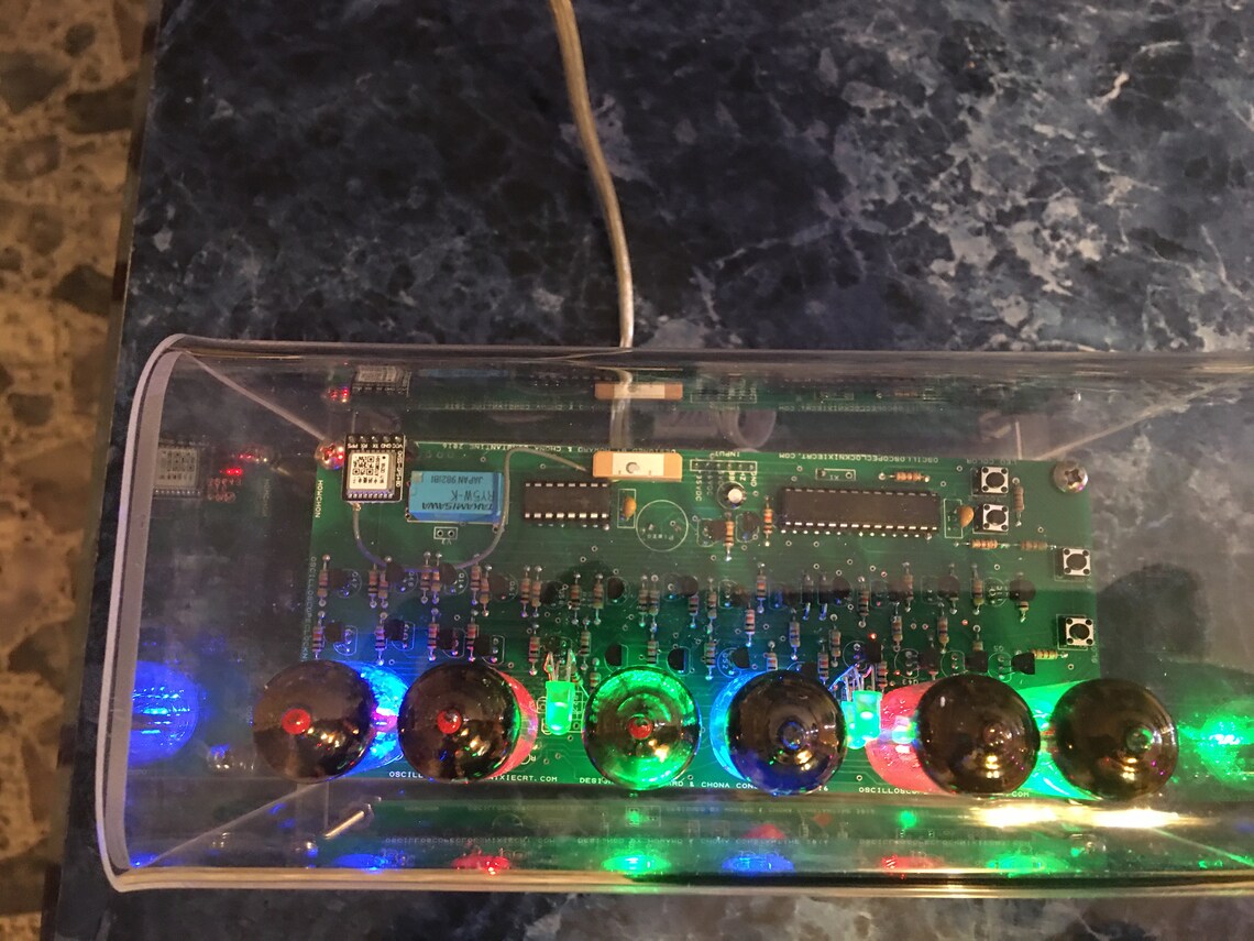 Homemade Six-digit VFD Clock Made With IV-11 Vfd Tubes RGB - Etsy