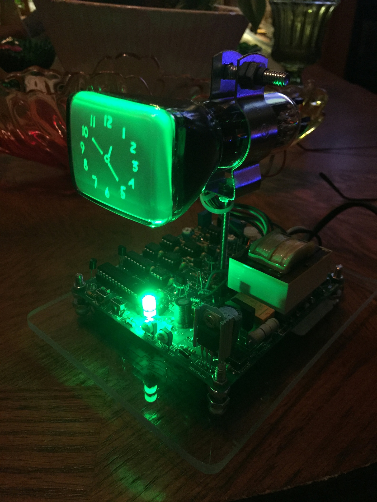 Oscilloscope Clock or Scope Clock Analog Design Cathode Ray Tube ...