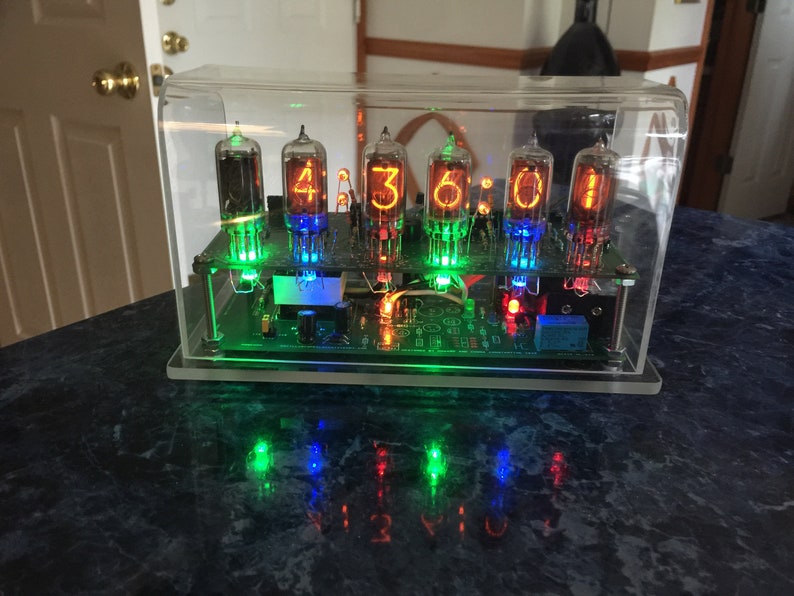 Homemade Six-digit Nixie Clock Made With NL840 Nixie Tubes - Etsy