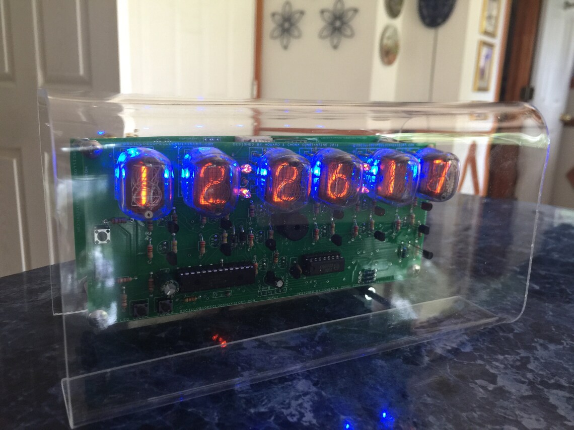 Homemade Six-digit Nixie Clock Made With National Nixie - Etsy