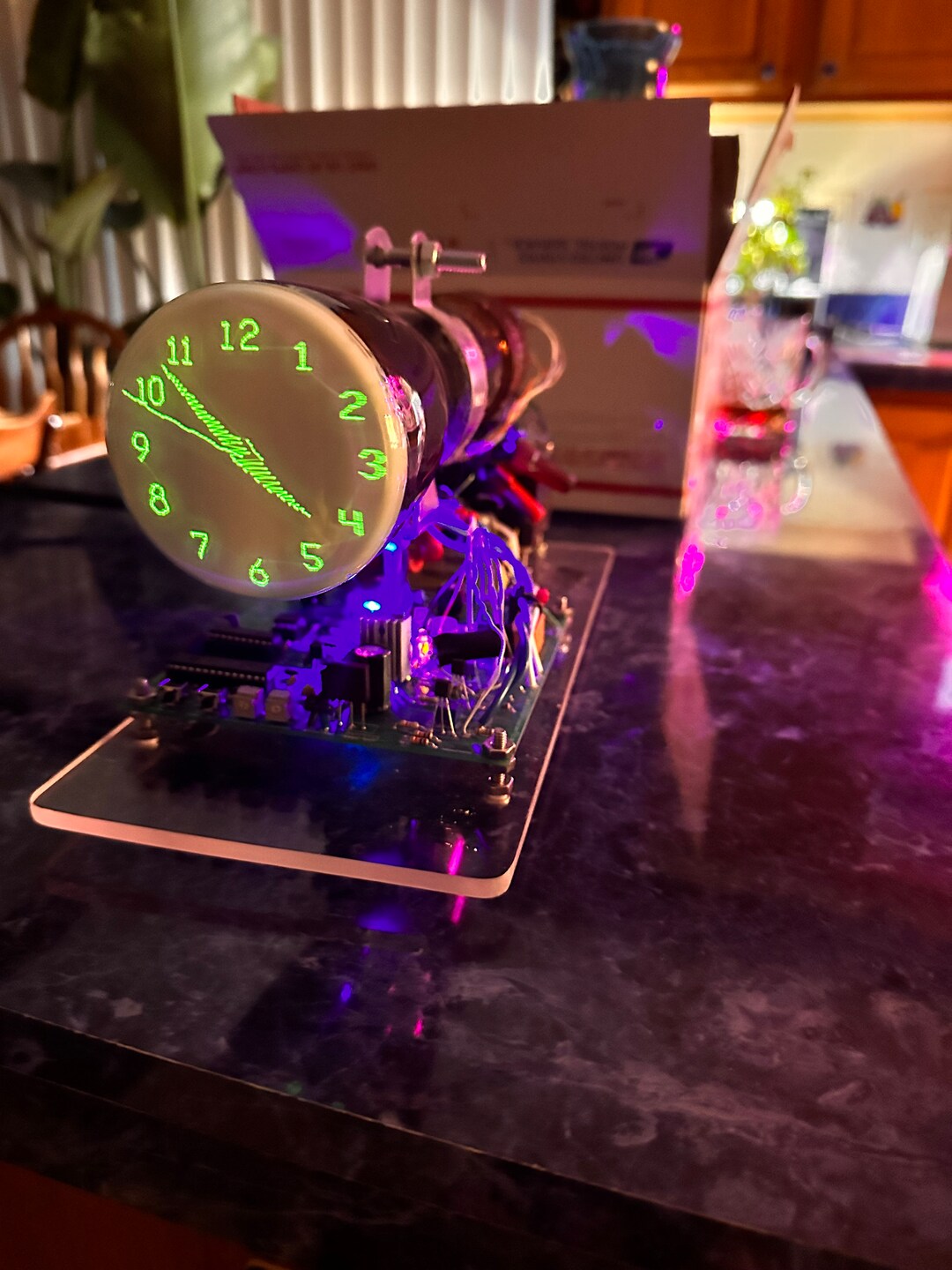 Oscilloscope Clock 3 Round CRT cathode Ray Tube Original Vector Version ...