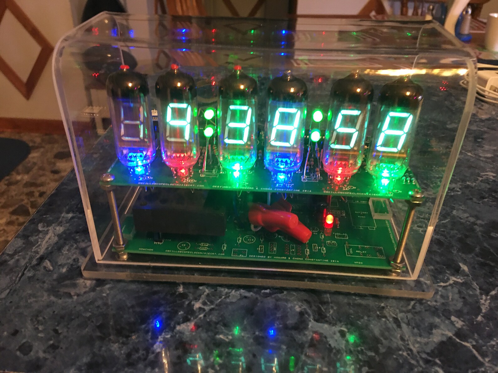 Homemade Six-digit VFD Clock Made With IV-11 Vfd Tubes RGB - Etsy