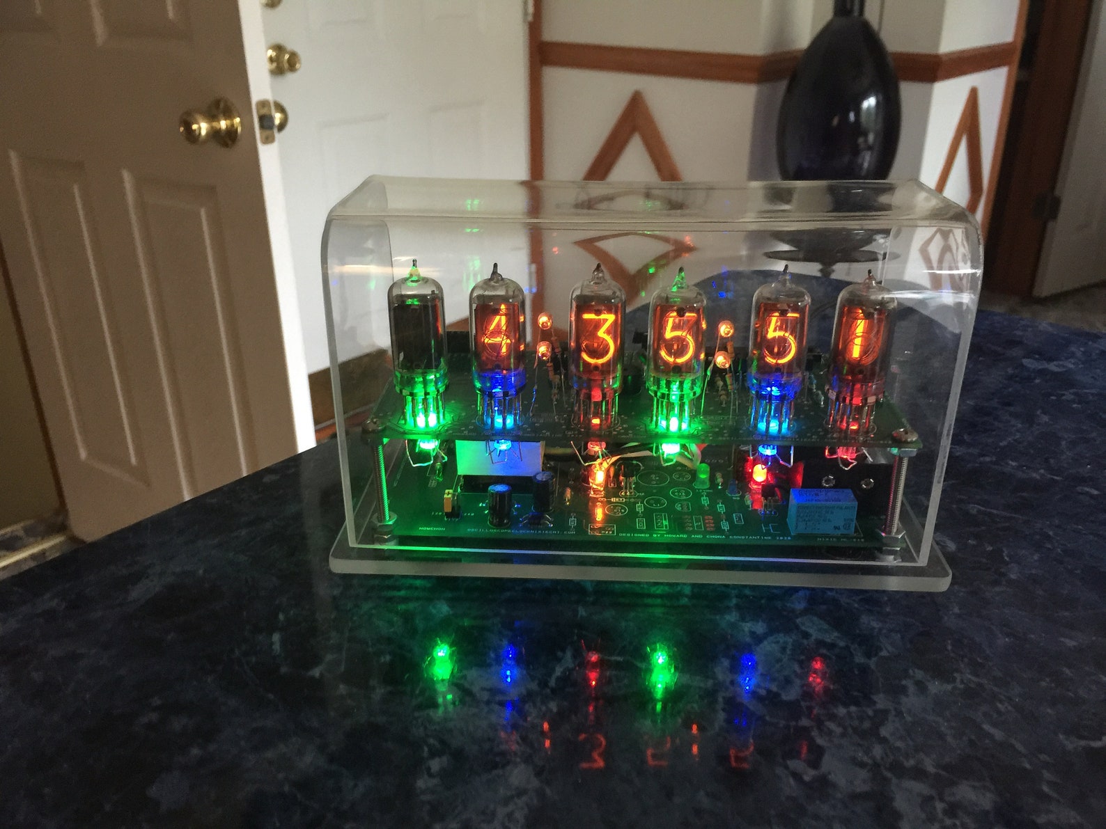 Homemade Six-digit Nixie Clock Made With NL840 Nixie Tubes - Etsy