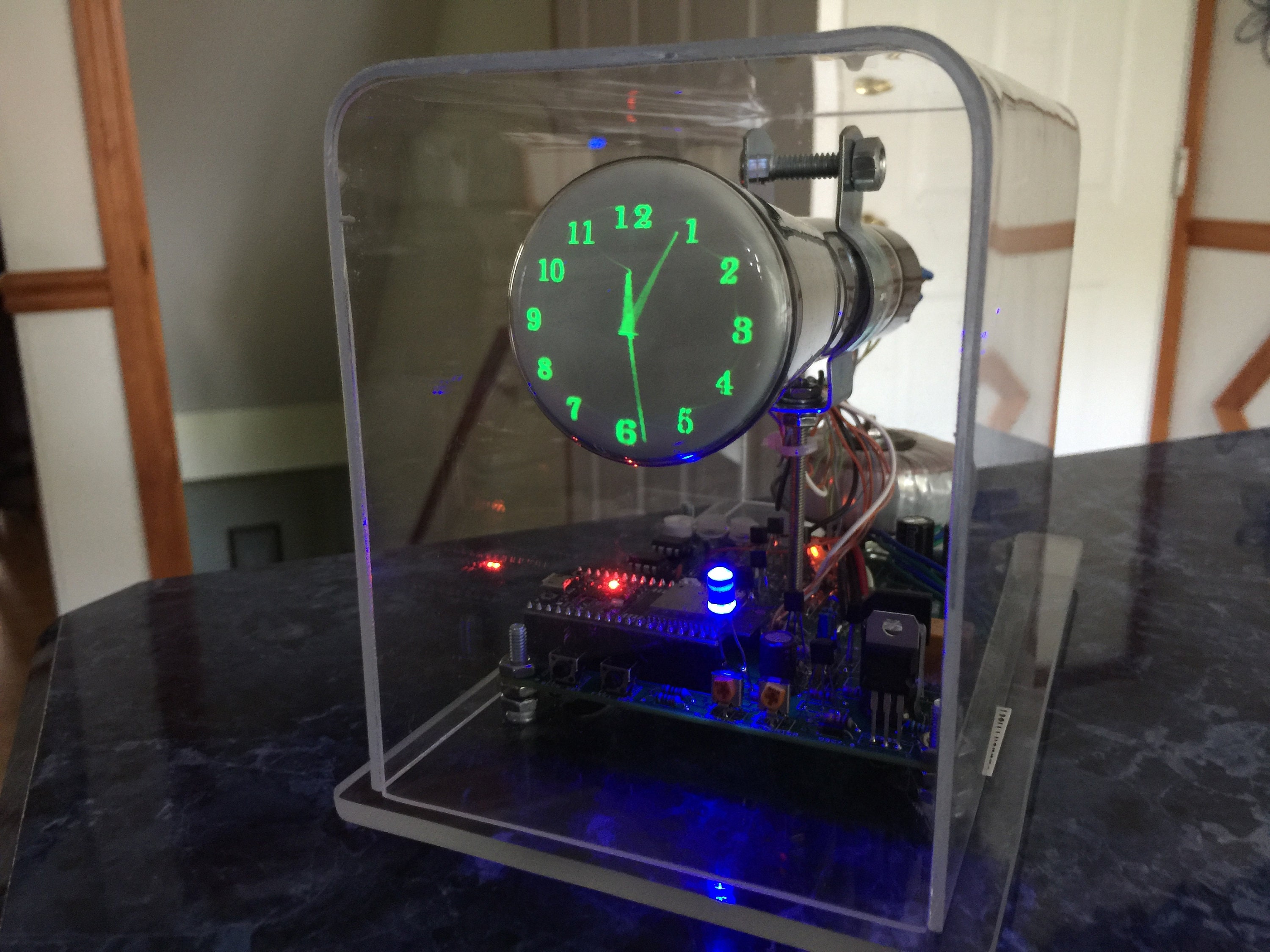 Oscilloscope Clock or Scope Clock New Design Century Font Wifi Included ...