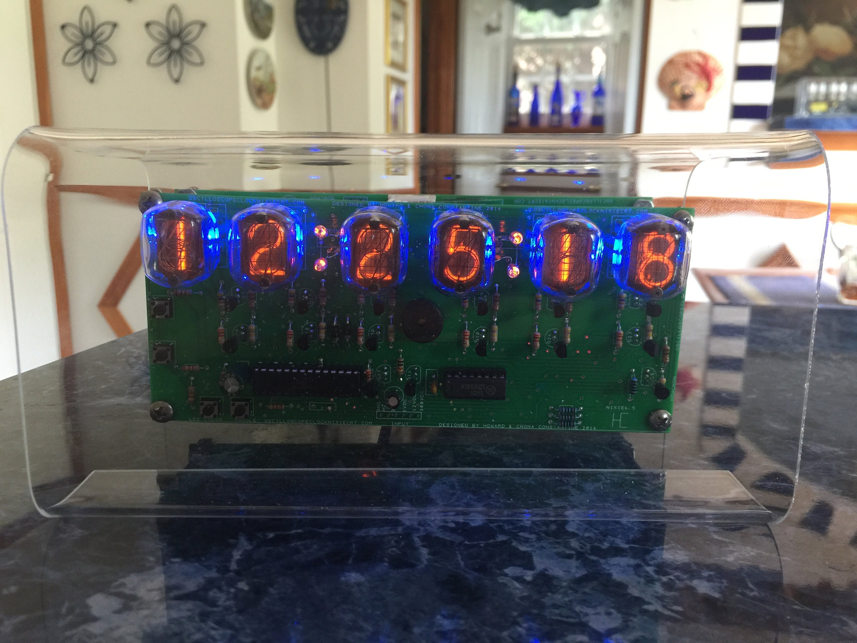 Homemade Six-digit Nixie Clock Made With National Nixie - Etsy