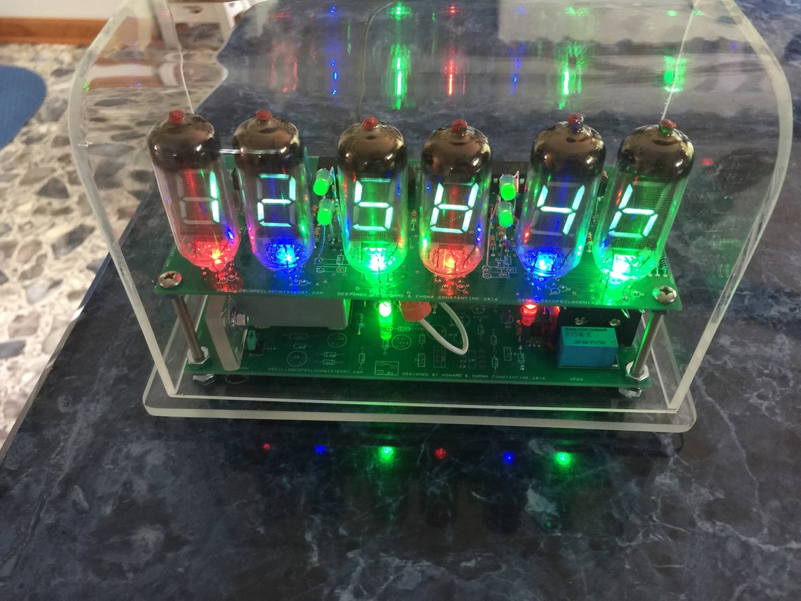Homemade Six-digit VFD Clock Made With IV-11 Vfd Tubes RGB - Etsy