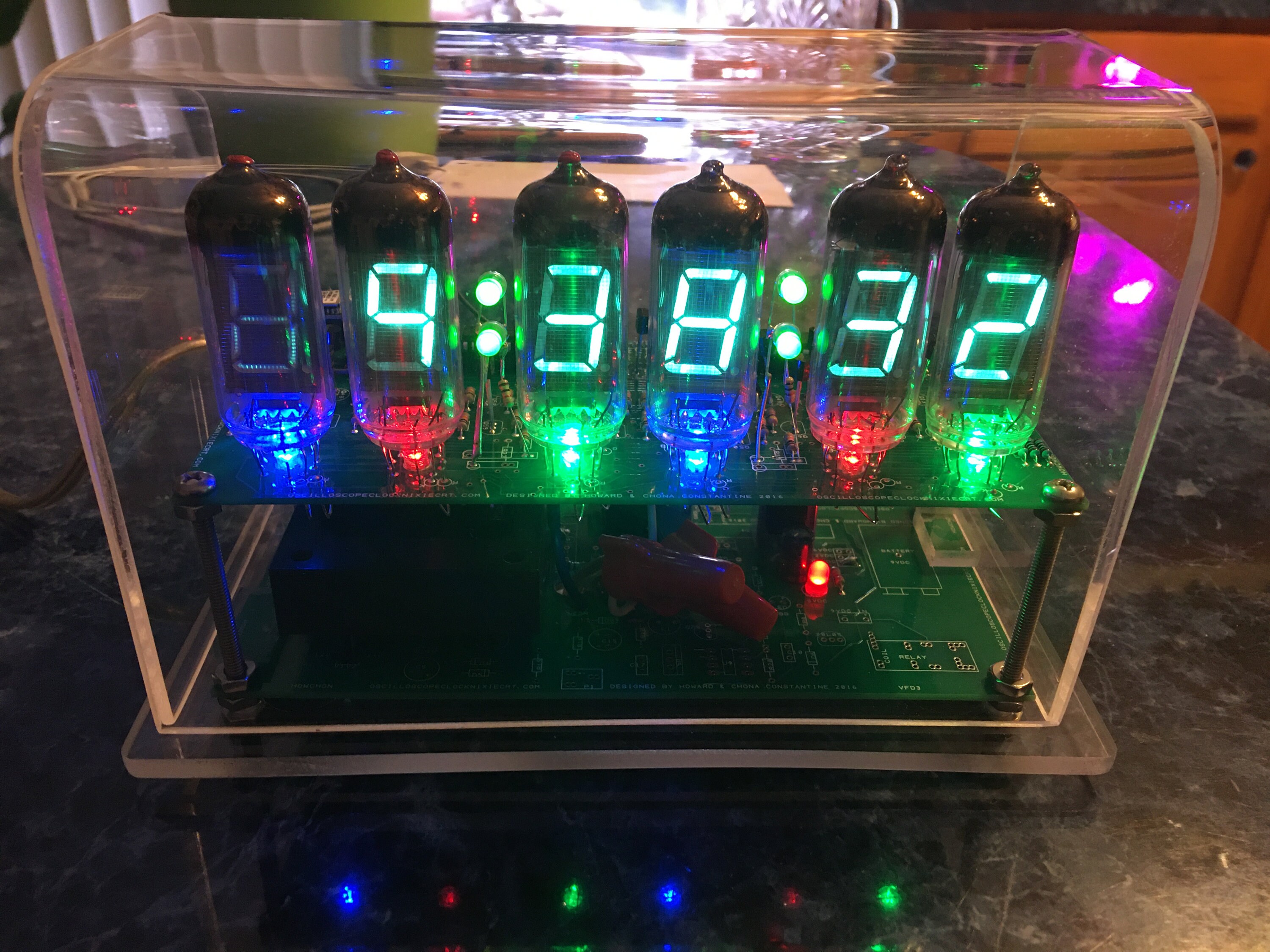 Homemade Six-digit VFD Clock, Made With IV-11 Vfd Tubes, RGB Led ...