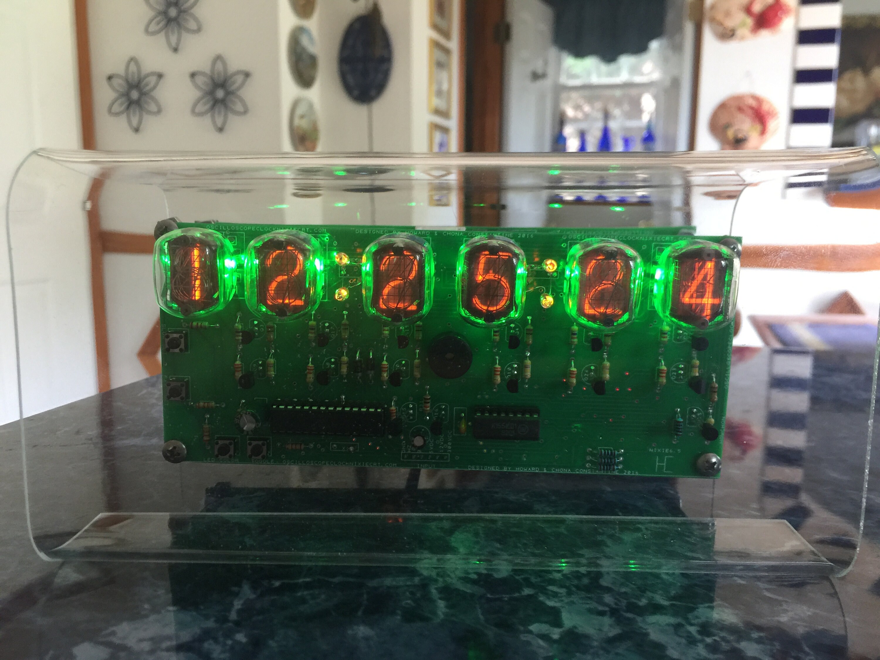 Homemade Six-digit Nixie Clock Made With National Nixie - Etsy