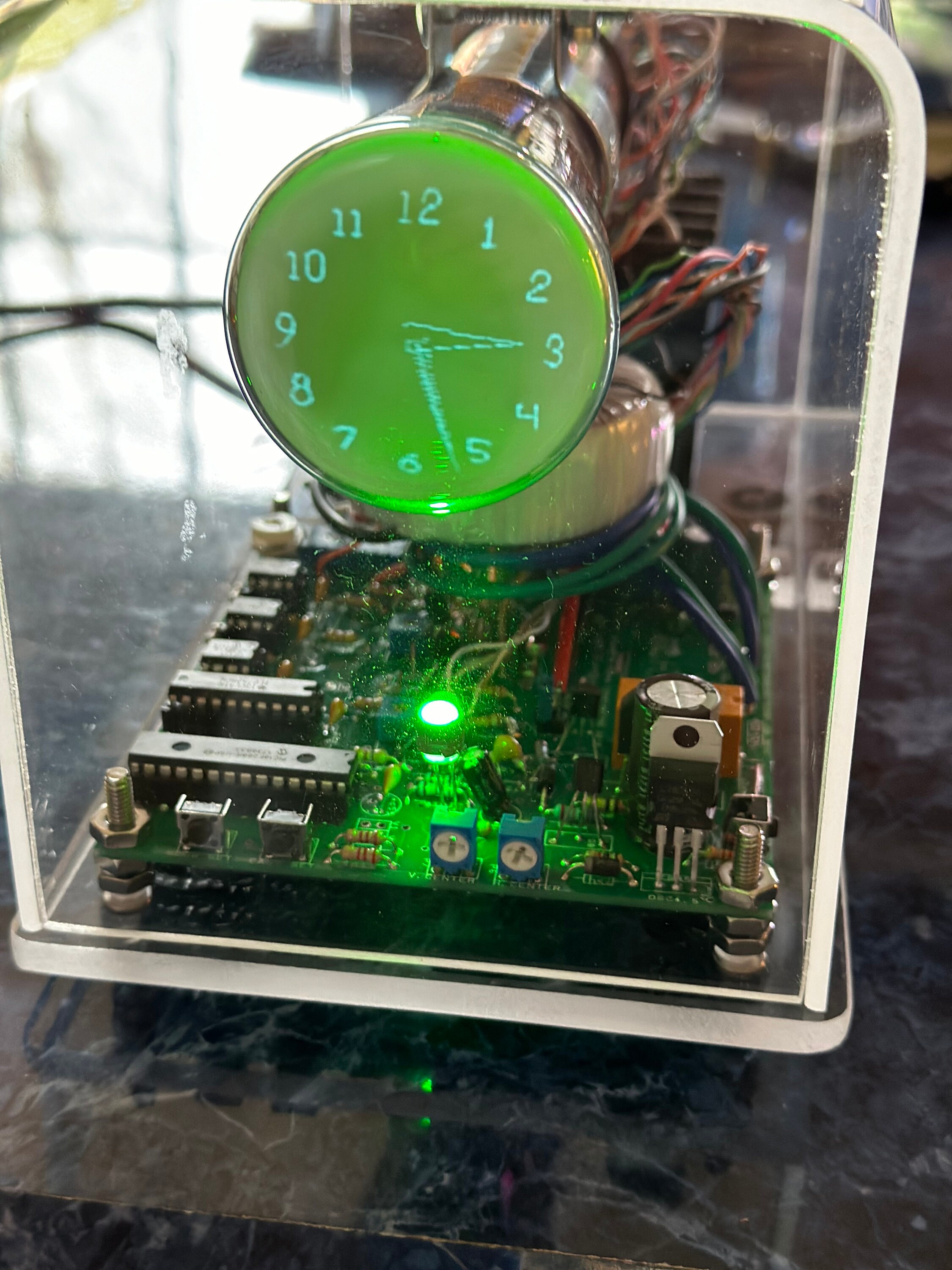 Mini Oscilloscope Clock 2 Round CRT cathode Ray Tube Revised Firmware ...