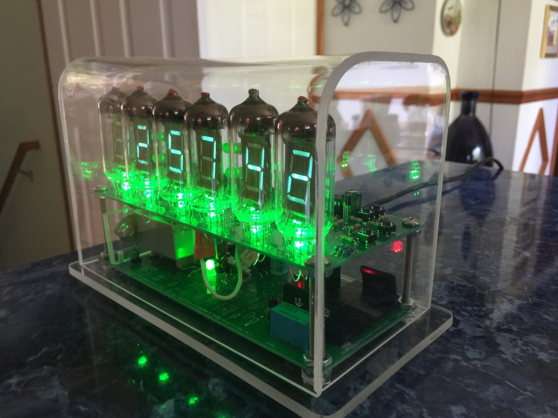 Homemade Six-digit VFD Clock Made With IV-11 Vfd Tubes RGB - Etsy
