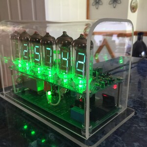 Homemade six-digit VFD Clock made with IV-11 vfd tubes RGB | Etsy