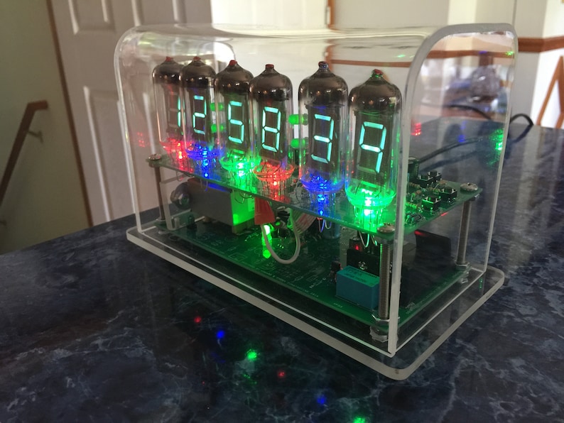 Homemade Six-digit VFD Clock Made With IV-11 Vfd Tubes RGB - Etsy