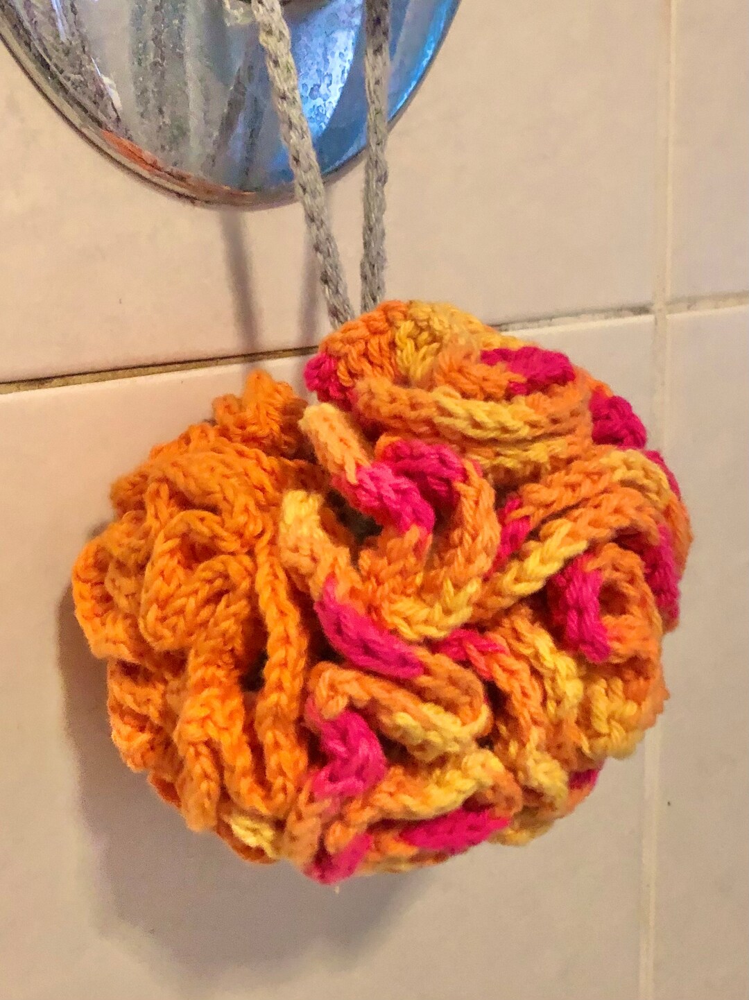 Shower Pouf, Bath Sponge, Puff, 100% Cotton, Reusable, Washable, Zero ...