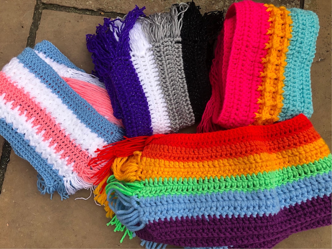 LGBTQ Rainbow Pride Scarf - Other Flags Available! - Etsy