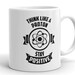 Think Like A Proton Stay Positive Coffee Mug for Geeks, Science Tea Mug ...