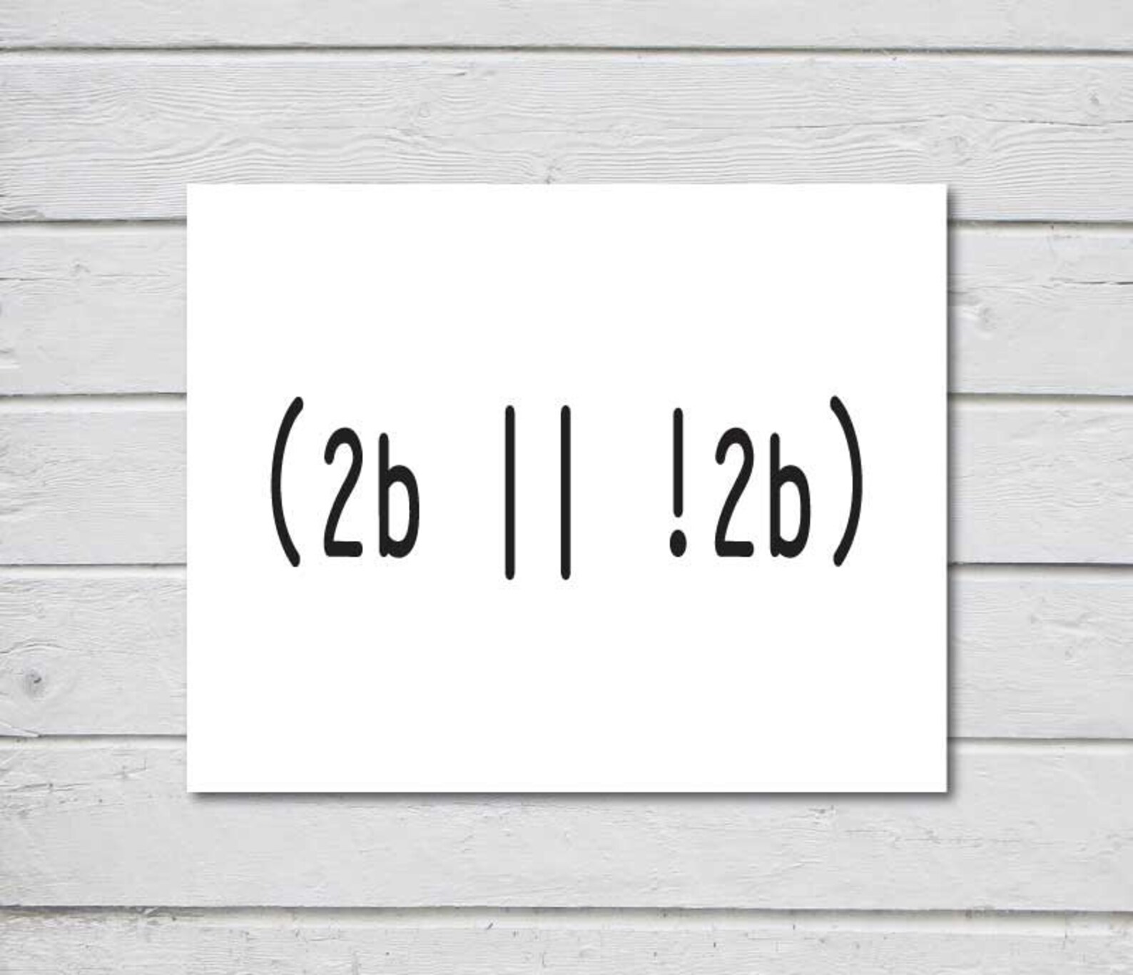 Printable to Be or Not to Be Art for Geeks Digital - Etsy