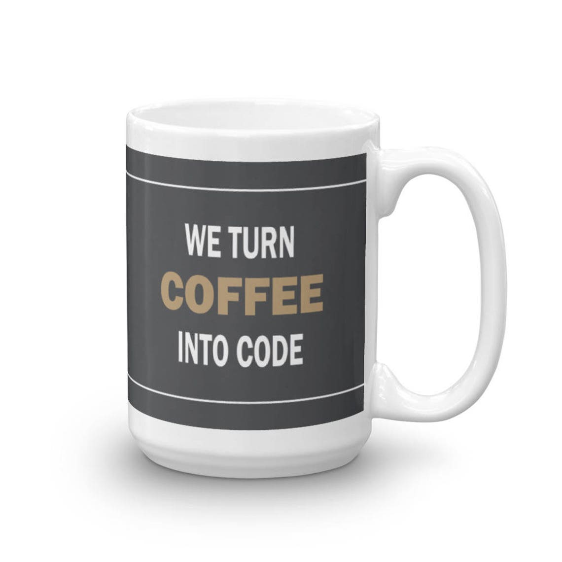 We Turn Coffee Into Code Mug for Geeks Computers Coffee Mug - Etsy