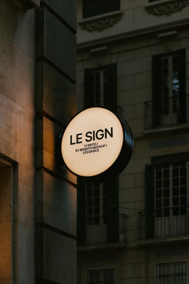 Round Light Box Store Front Sign,double Sided Light Box Signage, Led ...
