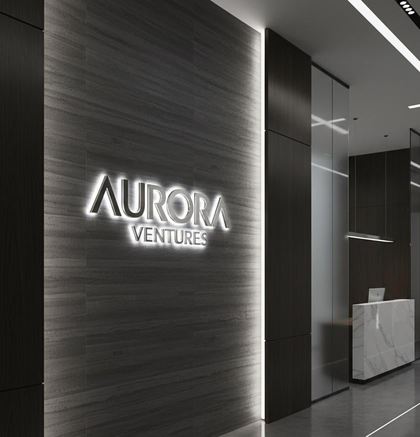 Custom Backlit Office Sign | LED 3D Business Logo | Luxury Metal ...