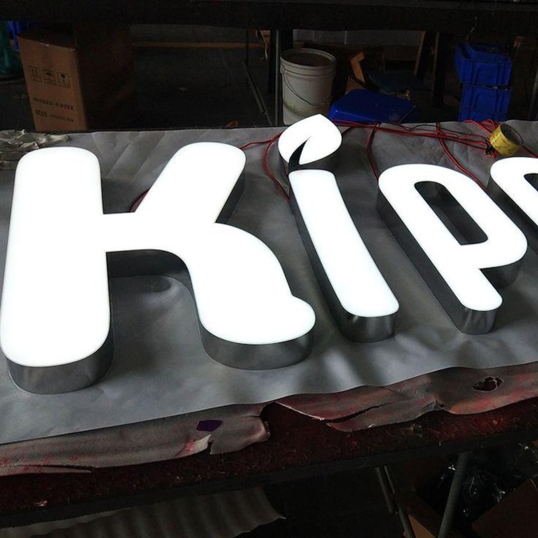 3D Frontlit Channel Letters, 3d Business Sign, Front Lit Metal Sign ...