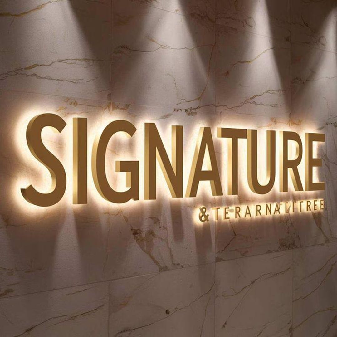 Custom 3D Backlit Sign for Business | LED Letter Signage | Illuminated ...