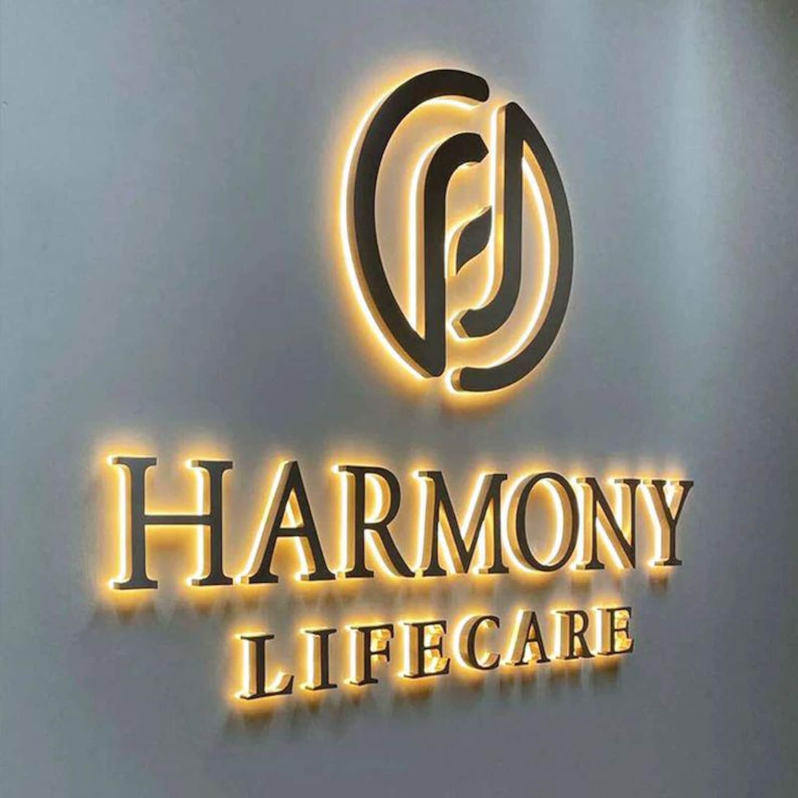 Custom 3D LED Backlit Business Sign | Metal Letter Signage - Etsy