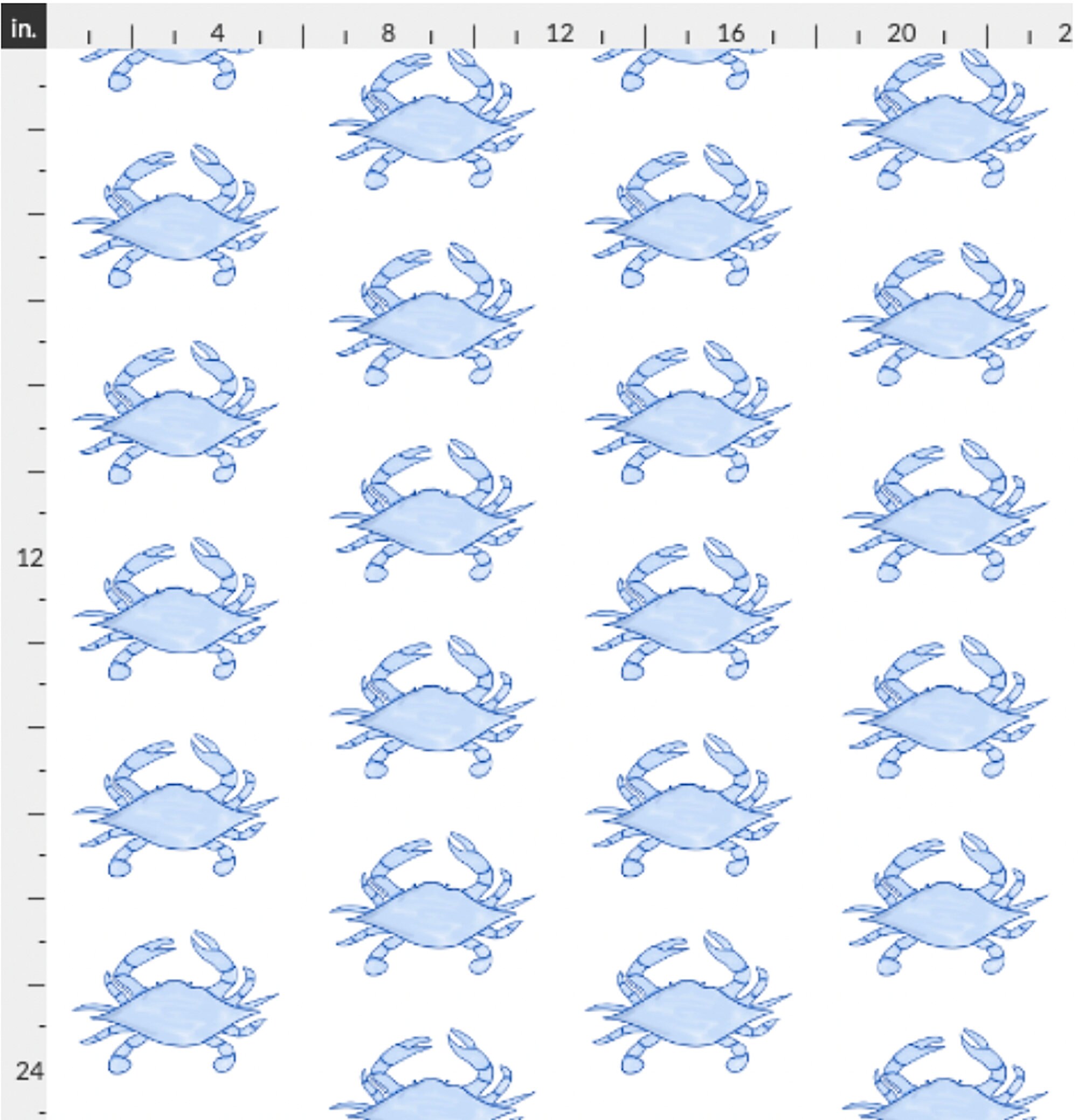 Peel and Stick Blue Crab Wallpaper, Coastal Renters Wallpaper, Nautical ...