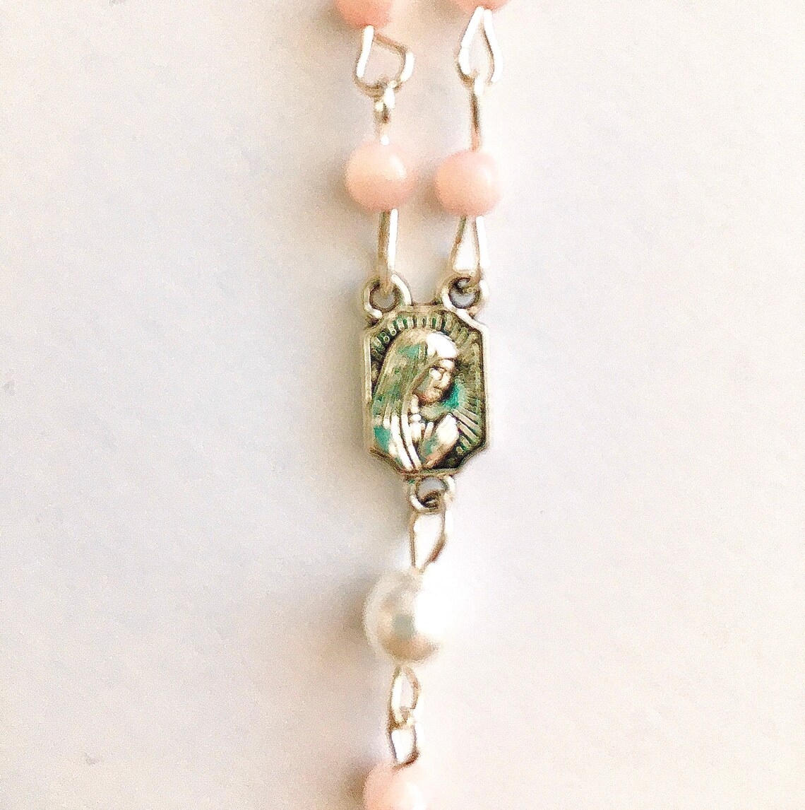 Pink Rosary Baby Rosary Childs Rosary Small Rosary Pink - Etsy